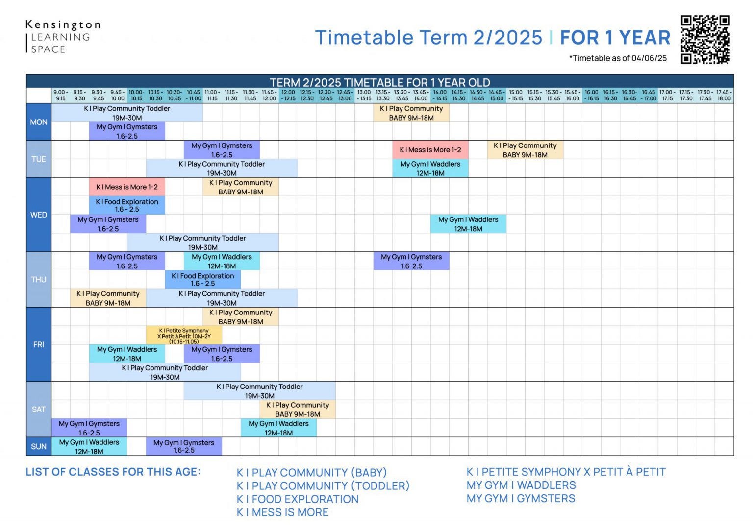 Term 2/2025 Timetable by Age & Promotion! ดูตารางเรียนเทอม 2/2025 ตาม ...